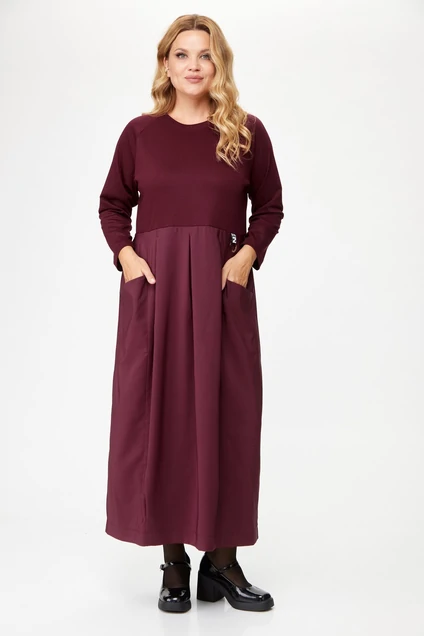 Платье 2137 бордовый Michel Chic купить в интернет магазине Велесмода